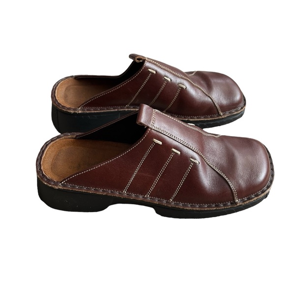 Naot | Shoes | Naot Leather Clogs Mules Sz 4 Brown Wide Toe Box | Poshmark